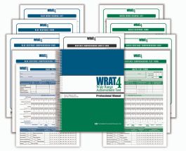WRAT4 - Wide Range Achievement Test Product Range